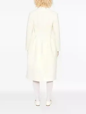 Vivetta Pleated Coat With Peter Pan Collar