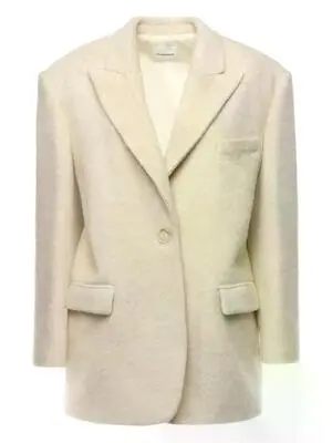 Andamane Single-button Wool Blazer - Neutrals