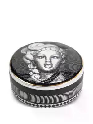 BACI MILANO Woman-portrait Trinket Box - Black