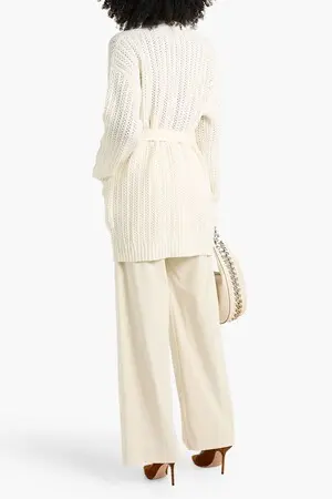 Max Mara Balzac Wool And Cashmere-blend Cardigan - Ivory