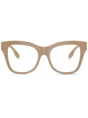 Burberry Tb-motif Square-frame Glasses - Neutrals