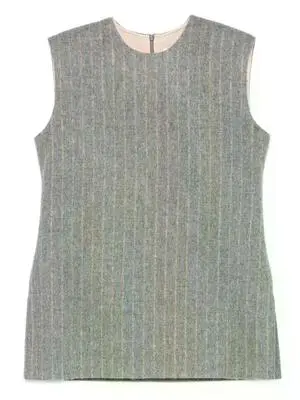 Carven Pinstripe Sleeveless Vest