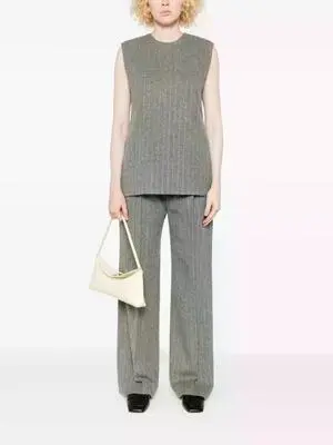 Carven Pinstripe Sleeveless Vest