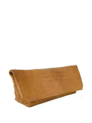 Johanna Ortiz Crocodile-embossed Clutch