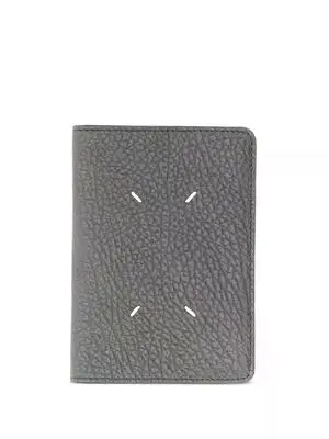 MAISON MARGIELA Embossed-leather Cardholder - Black