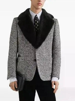 Dolce & Gabbana Fur-trimmed Blazer