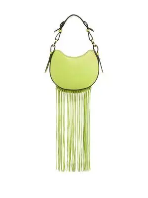 Roberto Cavalli Fringe Shoulder Bag - Green