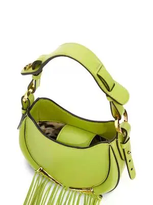 Roberto Cavalli Fringe Shoulder Bag - Green