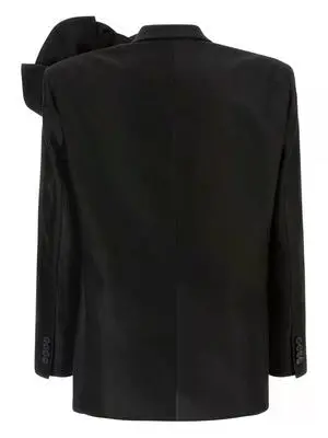 Magda Butrym Flower-appliqué Single-breasted Blazer
