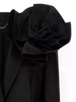 Magda Butrym Flower-appliqué Single-breasted Blazer
