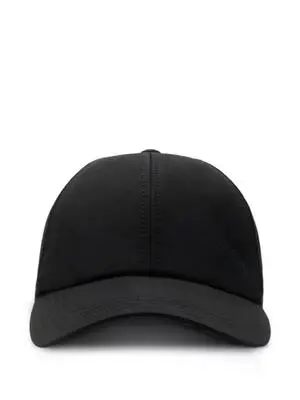Burberry Equestrian Knight Gabardine Baseball Cap - Black