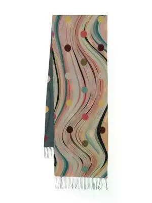 Paul Smith Swirl-dot Scarf - Neutrals