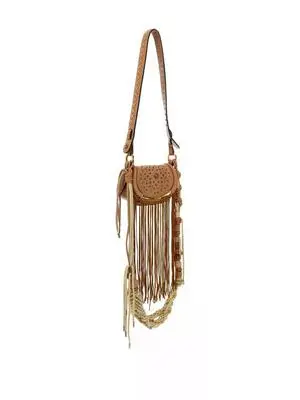 Roberto Cavalli Studded Fringe Shoulder Bag