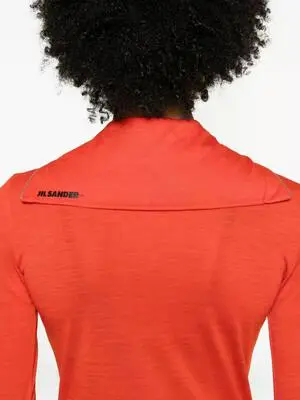 JIL SANDER High-neck Zip-front Sweatshirt