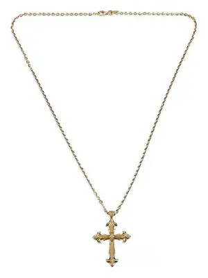 Emanuele Bicocchi Fleury Cross Pendant Necklace - Gold