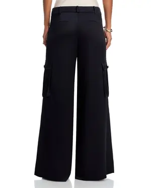 TOCCIN Maia Silky Satin Cargo Pants