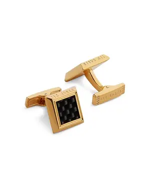 Ted Baker London Carder Carbon Cufflinks - Gold