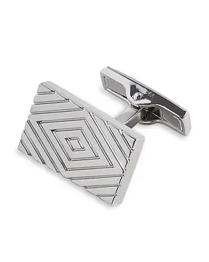 Ted Baker London Diamont Diamond Engraving Cufflinks - Silver