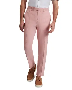 Ted Baker London Stretch Regular Fit Trousers - Light Pink