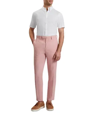 Ted Baker London Stretch Regular Fit Trousers - Light Pink