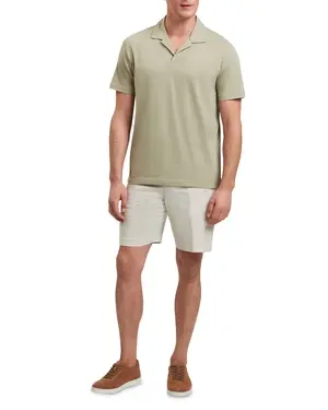 Ted Baker London Anito Short Sleeve Open Neck Polo - Khaki
