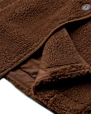 UGG Sema Fluff Coat - Deep Nutmeg