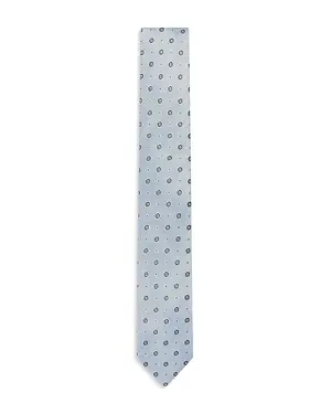 Ted Baker London Ditsy Geo Silk Classic Tie Light Blue