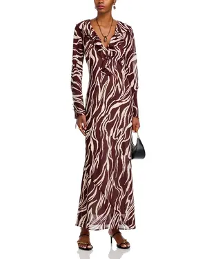 WAYF Dakota Print Maxi Dress
