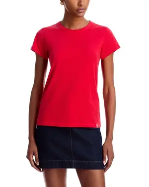 Rag & Bone Slub Cotton T-shirt - Red