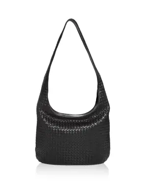 Bottega Veneta Intrecciato Leather Crossbody Bag - Nero