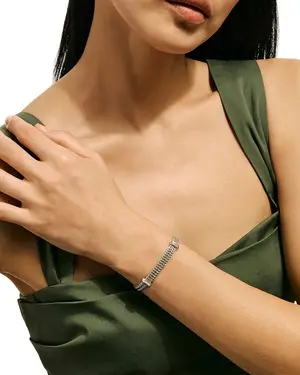 John Hardy Sterling Icon Link Bracelet With Diamonds - Silver