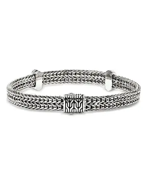 John Hardy Sterling Icon Link Bracelet With Diamonds - Silver