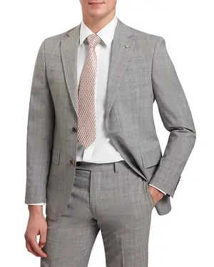 Ted Baker London Check Classic Wool Slim Fit Suit Jacket - Light Pastel Grey