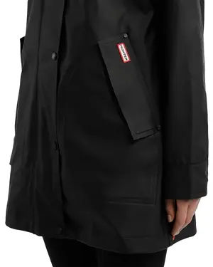 Hunter Rubberized Rain Jacket - Black