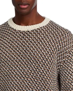 BOSS Textured Crewneck Sweater