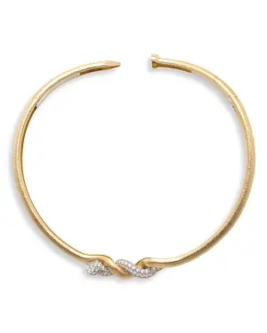 David Webb Diamond Nail Collar - Gold