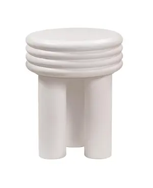 TOV FURNITURE Delta Concrete Side Table