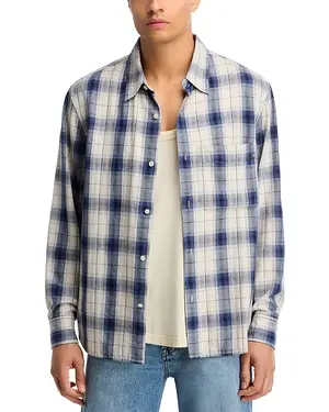 Madewell Plaid Button Down Work Shirt - Oatmeal