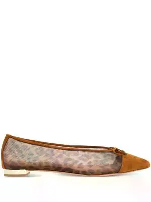 AQUAZZURA Leopard-print Ballerinas