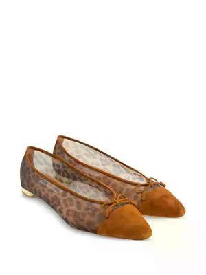 AQUAZZURA Leopard-print Ballerinas