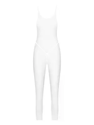 MAISON CLOSE Pure Tentation Mesh Catsuit - White