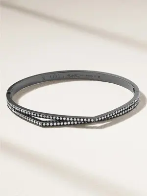 REPOSSI Antifer 18-karat Blackened Gold Diamond Bracelet - Black