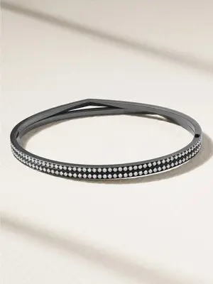 REPOSSI Antifer 18-karat Blackened Gold Diamond Bracelet - Black