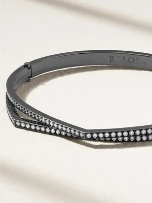 REPOSSI Antifer 18-karat Blackened Gold Diamond Bracelet - Black