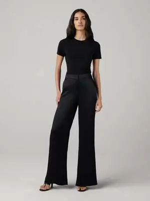 Diane Von Furstenberg Alexander Wide Leg Pant - Black