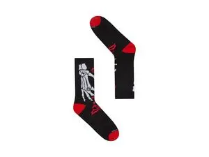 GODSPEED Ten Toes Down Crew Socks - Black/red