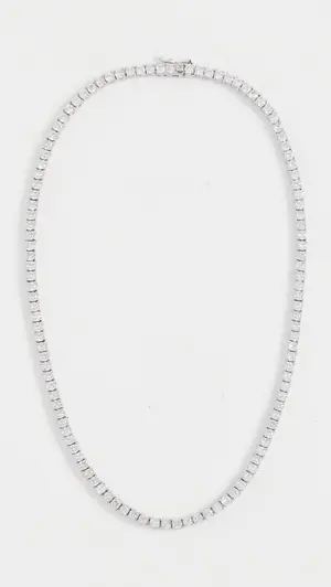 Shashi Medium Tennis Necklace - Silver