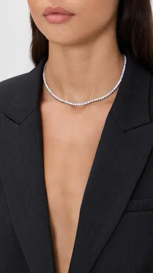 Shashi Medium Tennis Necklace - Silver