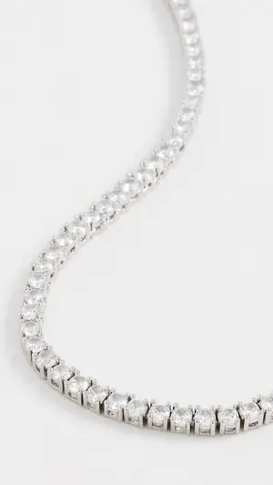 Shashi Medium Tennis Necklace - Silver