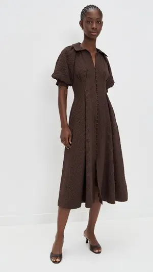 English Factory Shirt Midi Dress